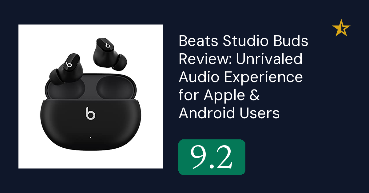 Beats Studio Buds Review: Unrivaled Audio Experience for Apple ...