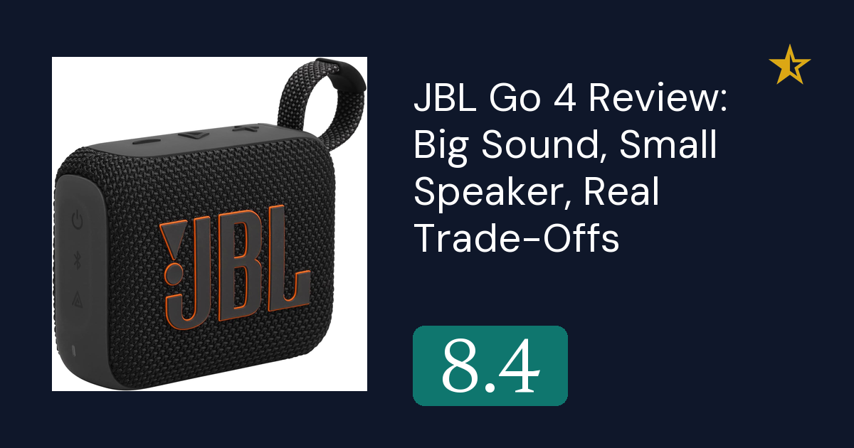 JBL Go 4 Review: Big Sound, Small Speaker, Real Trade-Offs - Review in ...